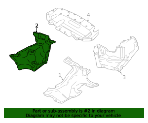 51758079996 - 2020-2023 BMW Side Shield (51-75-8-079-996) | BMW of ...