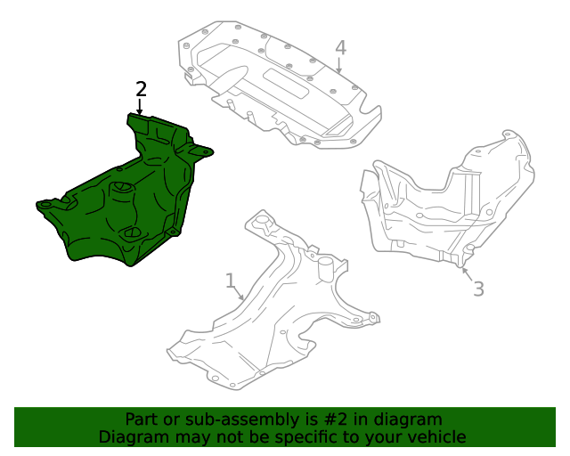 51758079996 - 2020-2023 BMW Side Shield (51-75-8-079-996) | BMW of ...