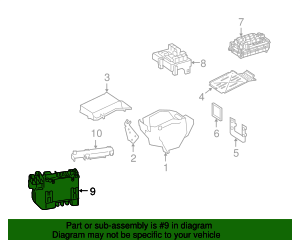 221-540-26-50 - Fuse Box 2010 Mercedes-Benz | Mercedes-Benz USA Parts