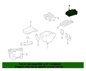 221-545-16-01 - Relay & Fuse Plt 2007-2010 Mercedes-Benz ...