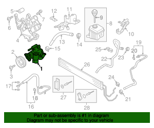 7L8-422-154-J - Power Steering Pump 2009-2015 Audi | Audi OEM Parts