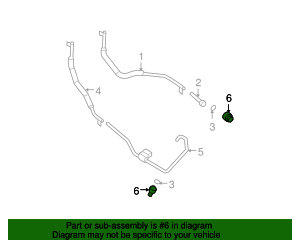 Ford 6L8Z-7D273-AA - Return Tube Connector - 2008 Ford | OEM Ford Parts ...
