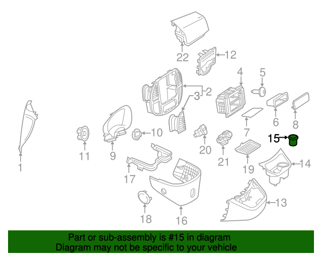 447-810-00-30-9051 - Ashtray 2016-2020 Mercedes-Benz Metris | Mercedes ...