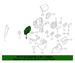 447-680-18-07-9051 - Cluster Bezel 2016-2020 Mercedes-Benz Metris ...