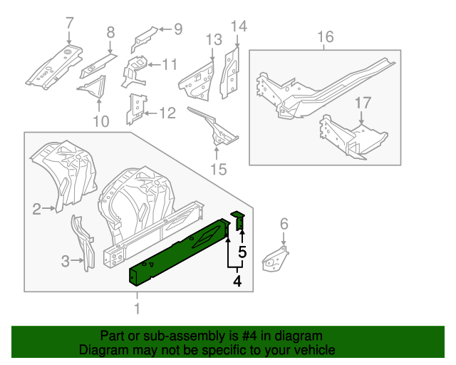 Genuine BMW 41-00-7-359-395 | Rail Assembly | FREE Shipping on Most ...
