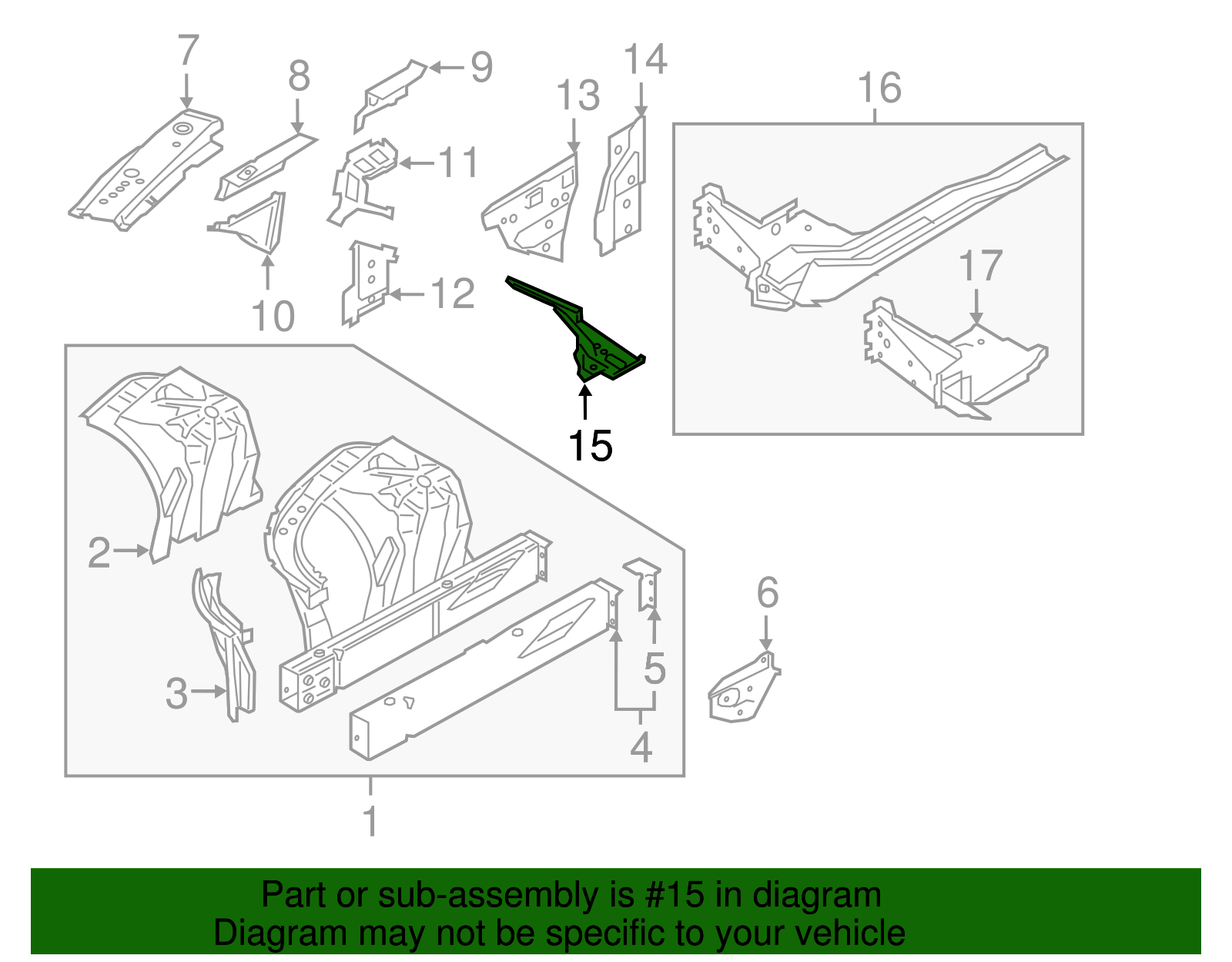 41-00-7-412-963 - 2016-2024 BMW - Wheelhouse Panel | BMWPartsHub