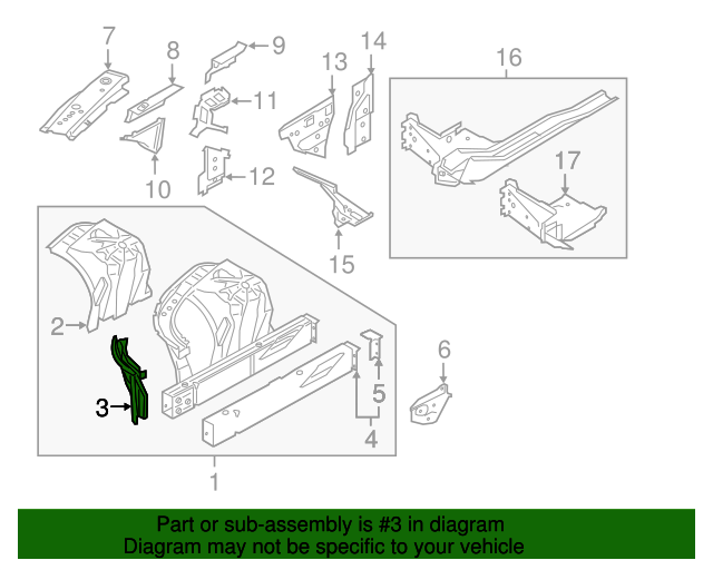 Genuine BMW 41-00-7-446-653 | Front Support | FREE Shipping on Most ...