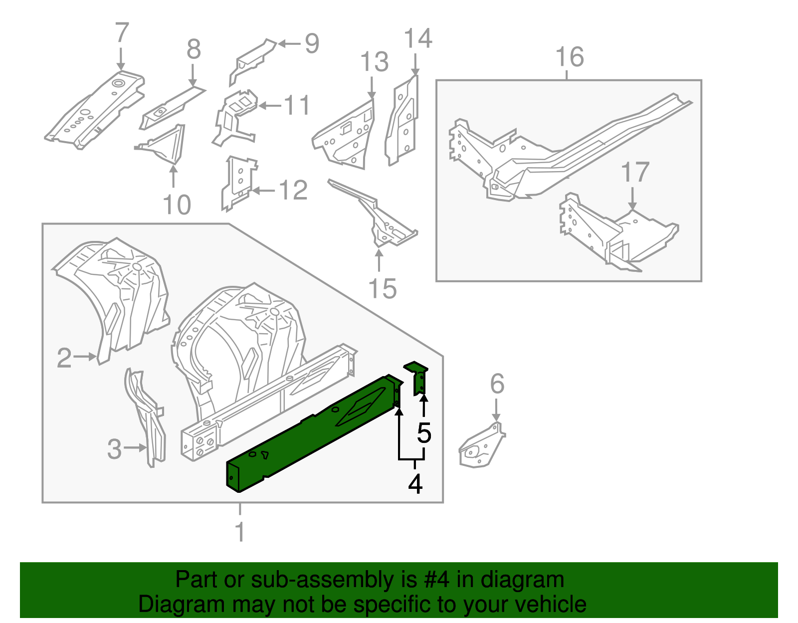 Genuine BMW 41-00-7-359-395 | Rail Assembly | FREE Shipping on Most ...