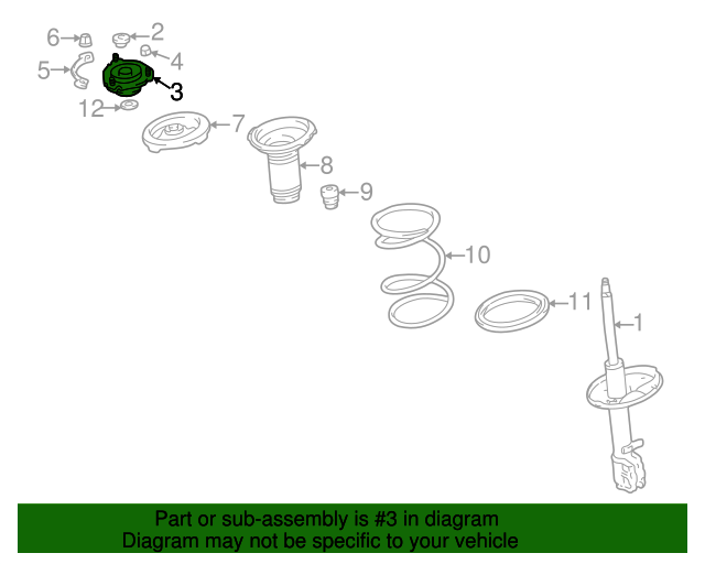 48609-42010 - Upper Insulator - 1996-2003 Toyota RAV4 | OEM Genuine ...