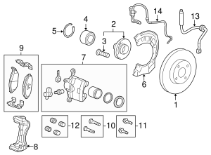 2016-2022 Chevrolet Spark Front Wheel Hub Assembly 13506399 GM ...
