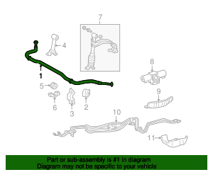 2014-2021 Lexus GX460 Stabilizer Bar 48811-60390 | OEM Parts Online