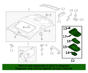 4K0-947-135-AH-6PS - Map Lamp Assembly 2019-2025 Audi | Euro Parts 4 Less