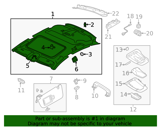 4K5-867-505-M-3GX - Headliner 2019-2023 Audi | AutoNationParts.com