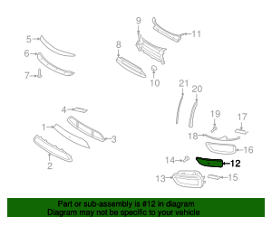 2016 Porsche Cayman Grille 981-505-714-80 | AutoNationParts.com