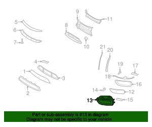 981-505-564-80 - Front Cover 2016 Porsche Cayman | AutoNationParts.com