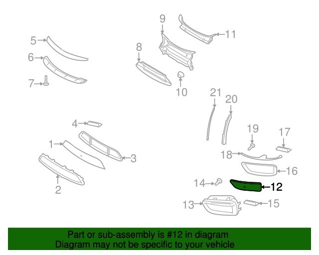 2016 Porsche Cayman Grille 981-505-714-80 | AutoNationParts.com