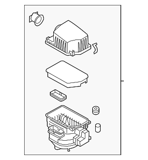 28110-2S100 - Air Cleaner Assembly 2011-2016 Kia Sportage | Kia.Parts Store