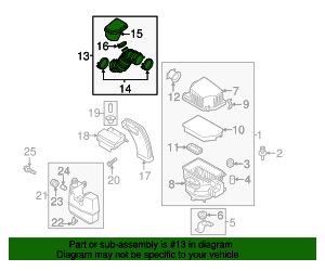28130-2S100 - Intake Hose 2011-2013 Kia Sportage | Kia.Parts Store