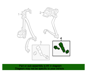 2012-2017 Honda Odyssey Anchor Assembly, Rear Seat Center *YR400L ...