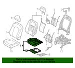 2017-2022 Ford Seat Cushion Pad - Driver's Side (LH) FL3Z-1663223-E ...