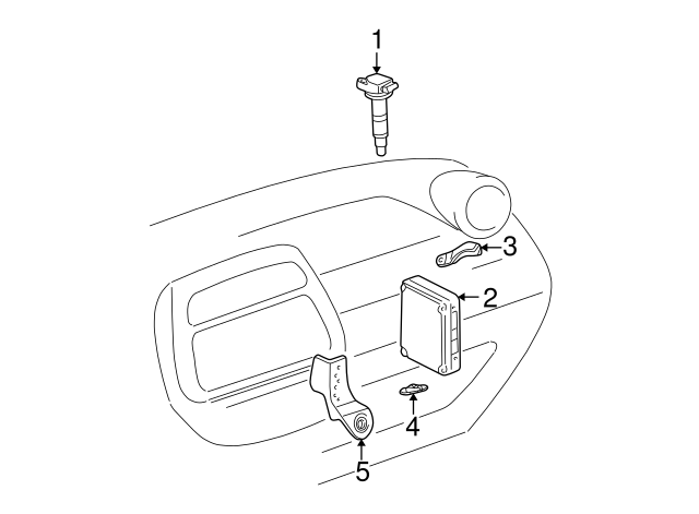 2001 Toyota RAV4 Engine Control Module (ECM) 89661-42654 | Toyota Parts ...