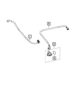 2016-2025 Mopar PCV Hose 68210346AD | Mopar eStore