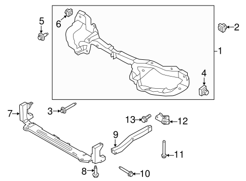 Upper Tie Bar - Ford (CJ5Z-8A284-A) | OEMFordPart.com