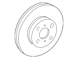 2003-2008 Toyota Disc Brake Rotor (Front) 43512-02111 | OEM Parts Online