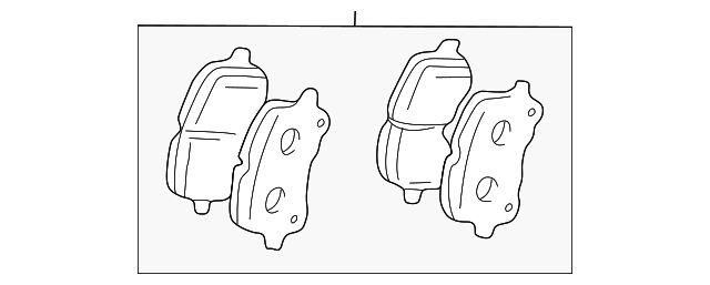 OEM 2003-2008 Toyota Brake Pads Front Part # 04465-02070 | Modern ...