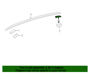 75554-78010-A0 - Roof Molding 2015-2021 Lexus | AutoNationParts.com