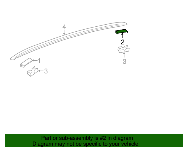 75553-78010-C0 - Roof Molding 2015-2021 Lexus | AutoNationParts.com