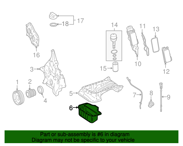 272-010-08-28 - Engine Oil Pan 2006-2012 Mercedes-Benz ...