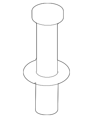 2006-2025 GM Upper Engine Intake Manifold Sight Shield Stud 11588967 GM ...