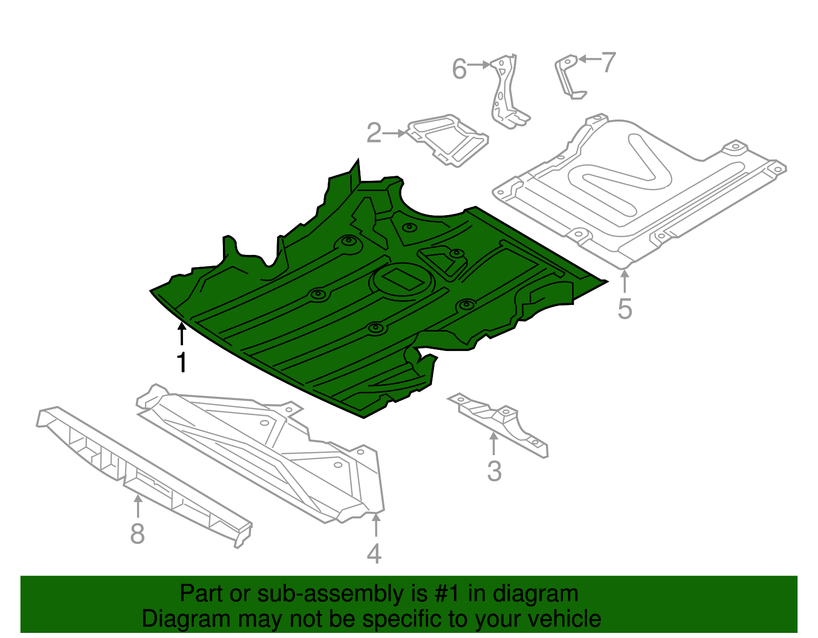 51758046333 - 2007-2013 BMW Under Cover (51-75-8-046-333) | BMW of ...
