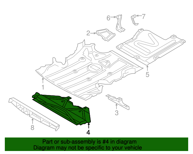 Genuine BMW 51-75-7-128-503 | Front Shield | FREE Shipping on Most ...