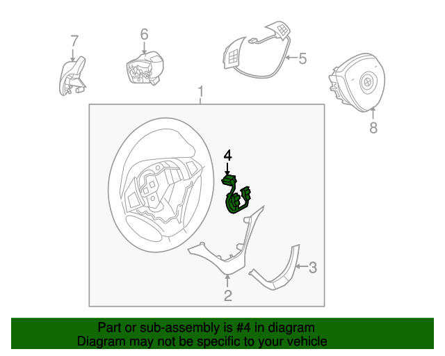 32306998946 - 2006-2015 BMW Steering Wheel Wiring Harness (32-30-6-998 ...