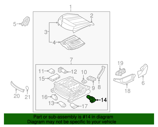2015-2019 Hyundai Adjust Motor 88582-B1000 | OEM Parts Online