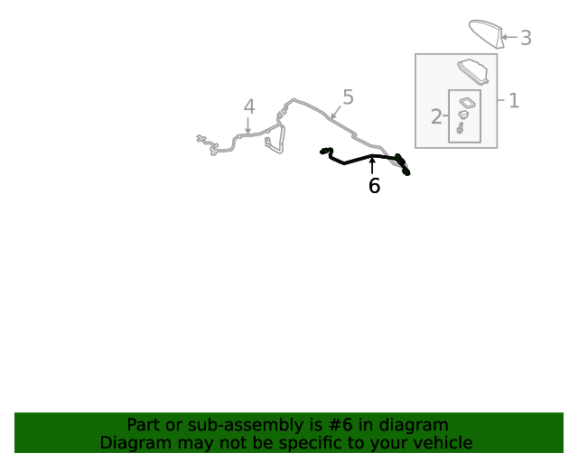 2020-2021 Toyota Tacoma Antenna Cable 86101-04120 | OEM Parts Online