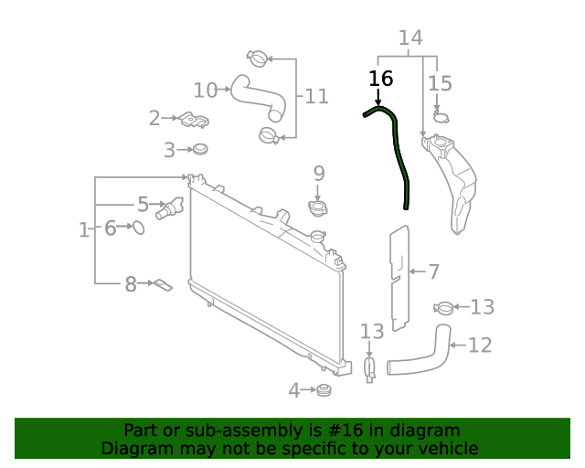 2019-2024 Subaru Forester Overflow Hose 45162SJ000 | Subaru Parts Store