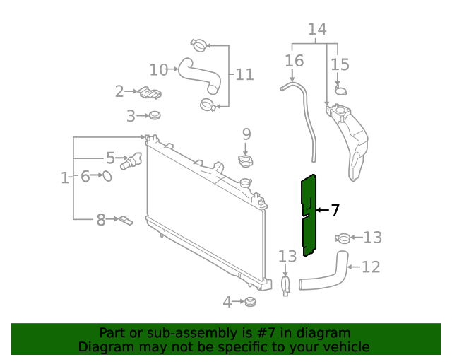 2019-2024 Subaru Forester Side Seal 45167SJ010 | Subaru Parts Store