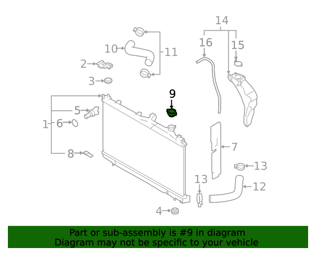 1999-2024 Subaru Radiator Cap 45137AE003 | Subaru Parts Store