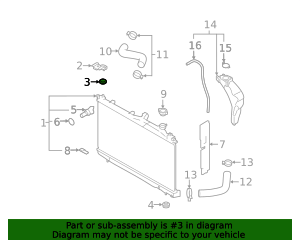 2002-2024 Subaru Radiator Assembly Mount Cushion 45135AE030 | OEM Parts ...
