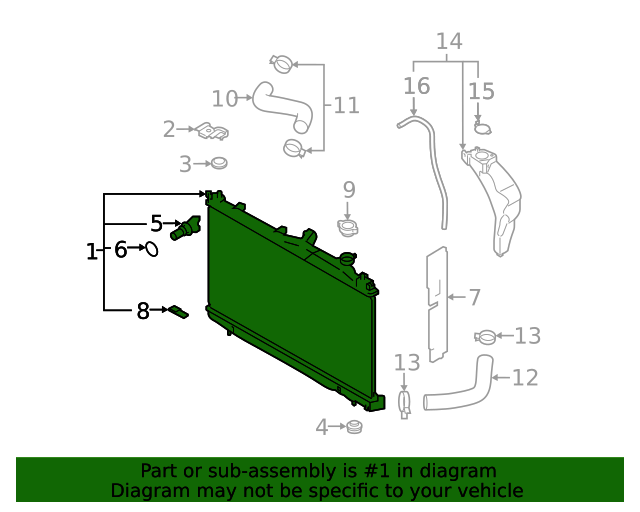 45111SJ000 - Radiator 2019-2024 Subaru Forester | AutoNation Parts