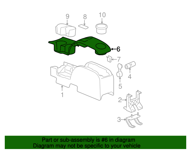 15821369 - Console 2006-2010 Chevrolet HHR | AutoNationParts.com