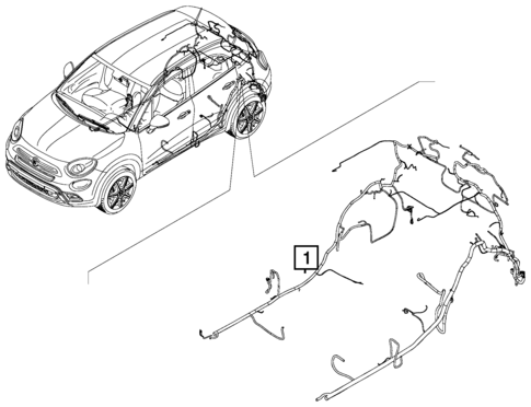 Wiring-Body and Accessories for 2016 Fiat 500X | Mopar Parts
