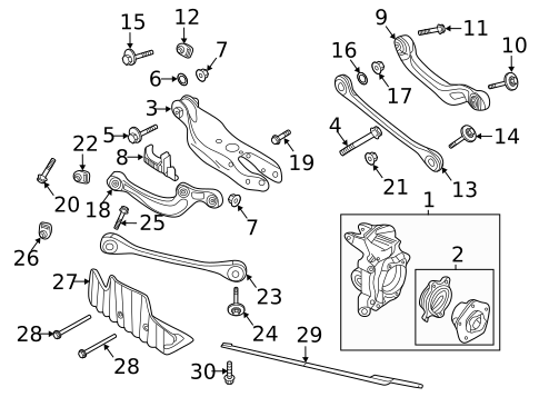 Rear Suspension for 2017 Audi Q7 | getAudiparts.com