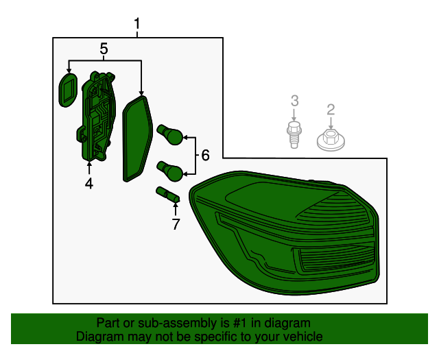 63219853373 - 2018-2021 BMW X3 Tail Lamp Assembly (63-21-9-853-373 ...