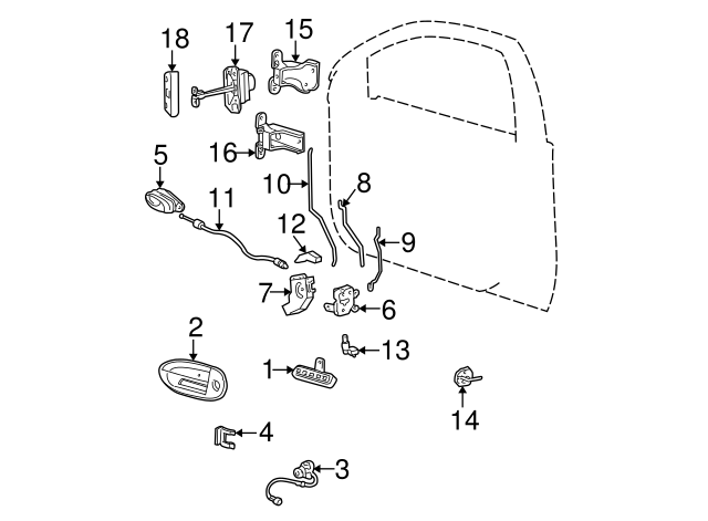 1993-2024 Ford Door Latch Assembly 6C2Z-1521813-A | Village Ford