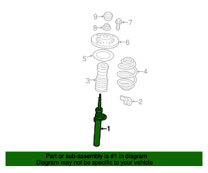 31-31-6-796-417 - Strut - 2011-2018 BMW | Buy BMW Parts Now