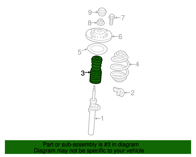31336787104 - 2011-2018 BMW Dust Cover (31-33-6-787-104) | BMW of South ...